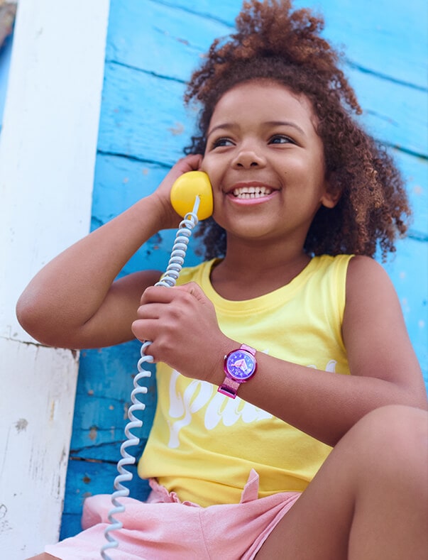 Little Girl Wearing Watch